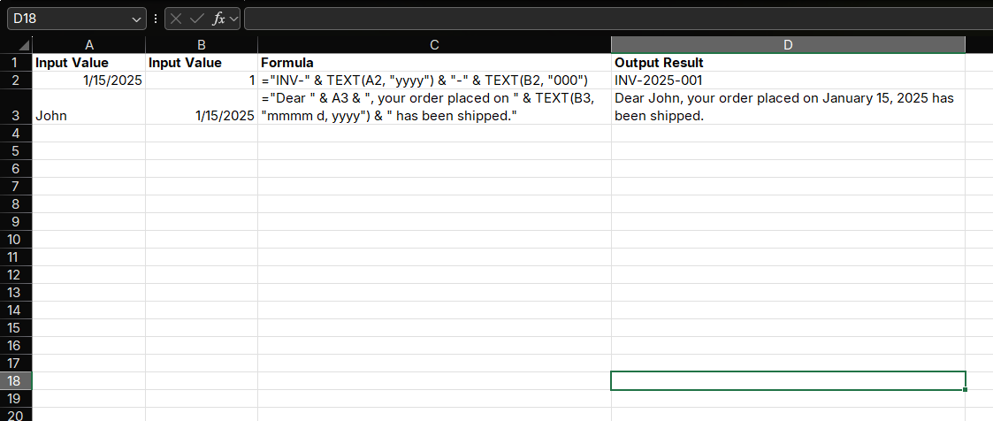 Excel TEXT Function: Convert Numbers to Text Format - SheetHelper
